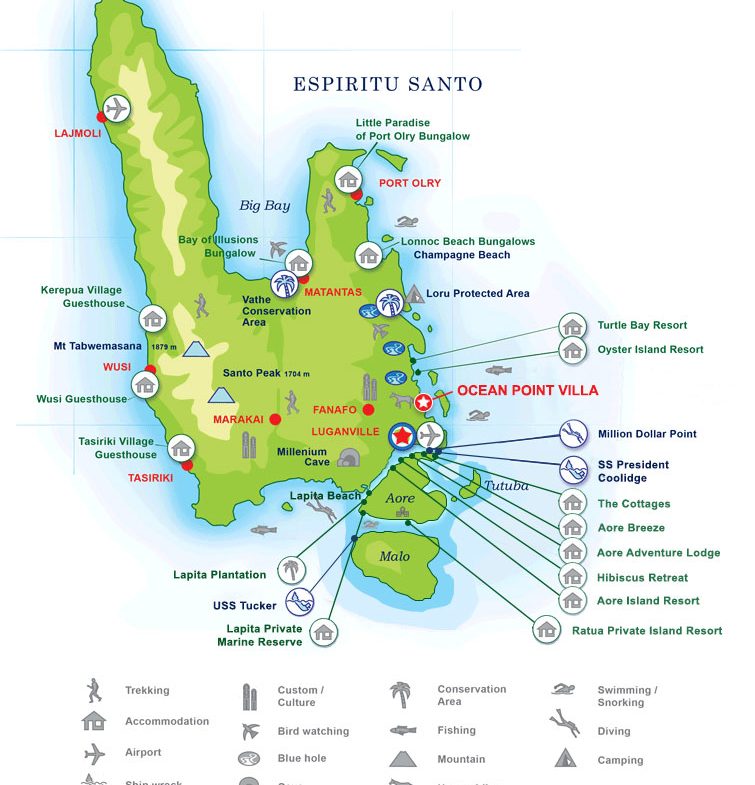 Waterfront Land Aore Island Vanuatu - Northern Vanuatu Real Estate